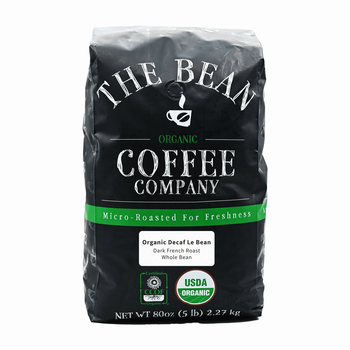 DECAF Organic Le Bean ~ Dark French Roast Coffee - The Bean Coffee Company
