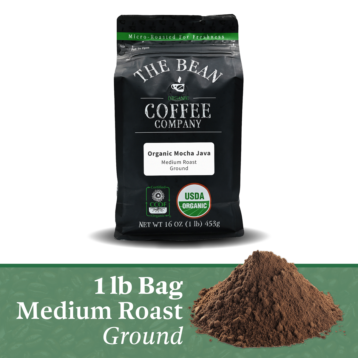 Organic Mocha Java Coffee - The Bean Coffee Company