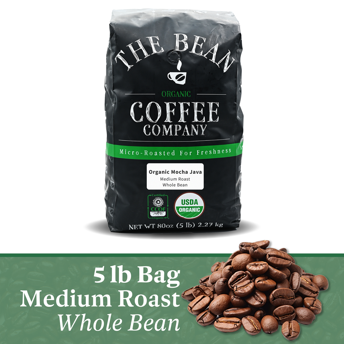 Organic Mocha Java Coffee - The Bean Coffee Company