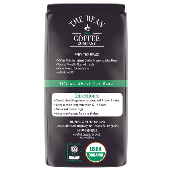 Organic Cold Brew Coffee Packs - The Bean Coffee Company